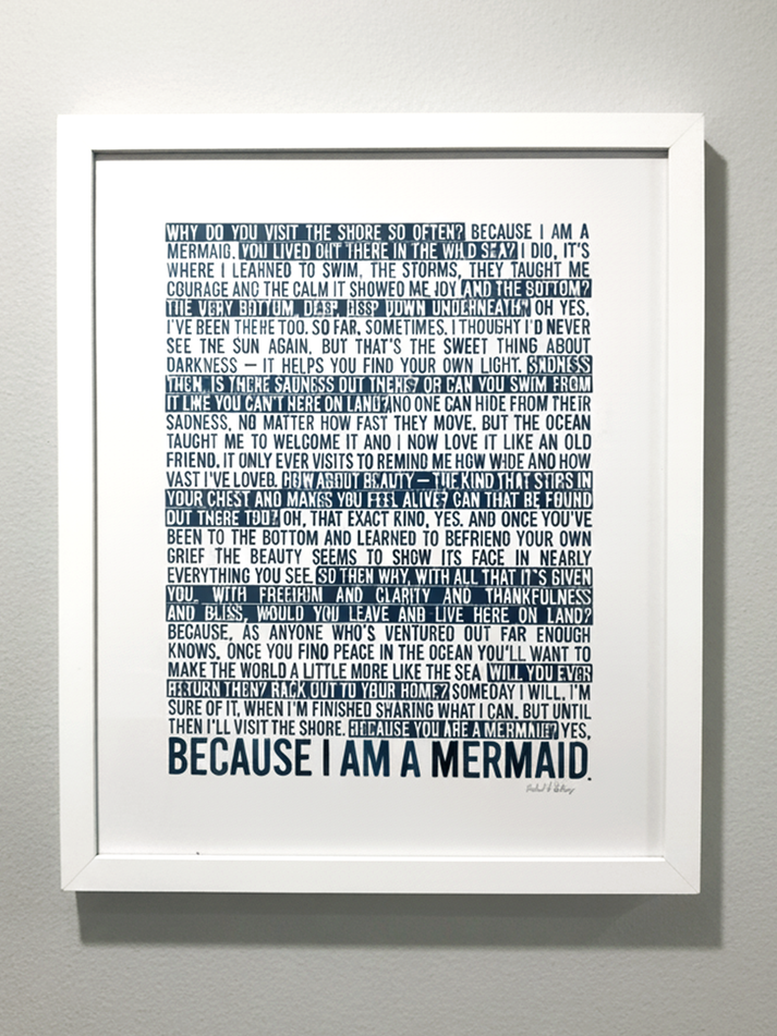 Watercolor Mermaid Poem – Gansett Outfitters